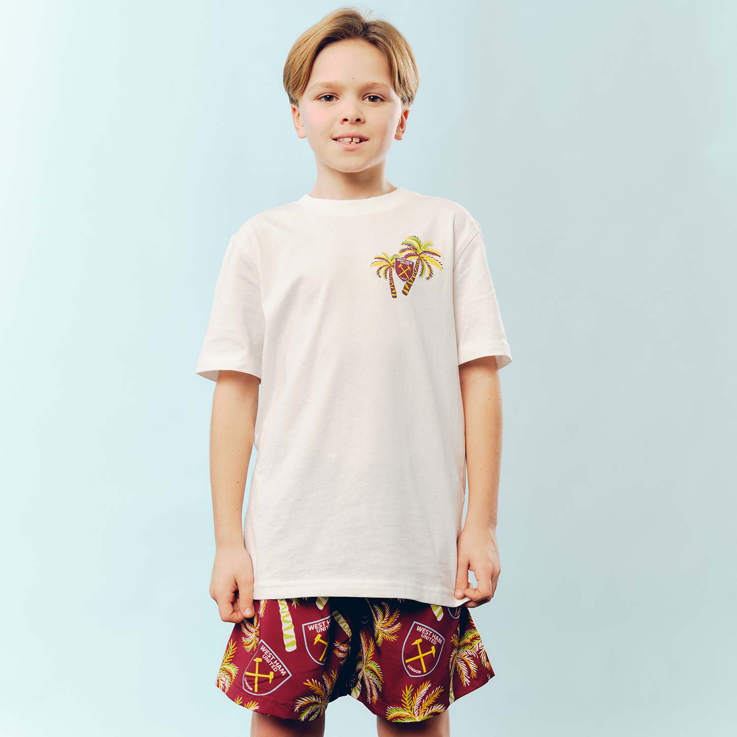 West Ham Junior Hawaiian Palm Tree T-Shirt